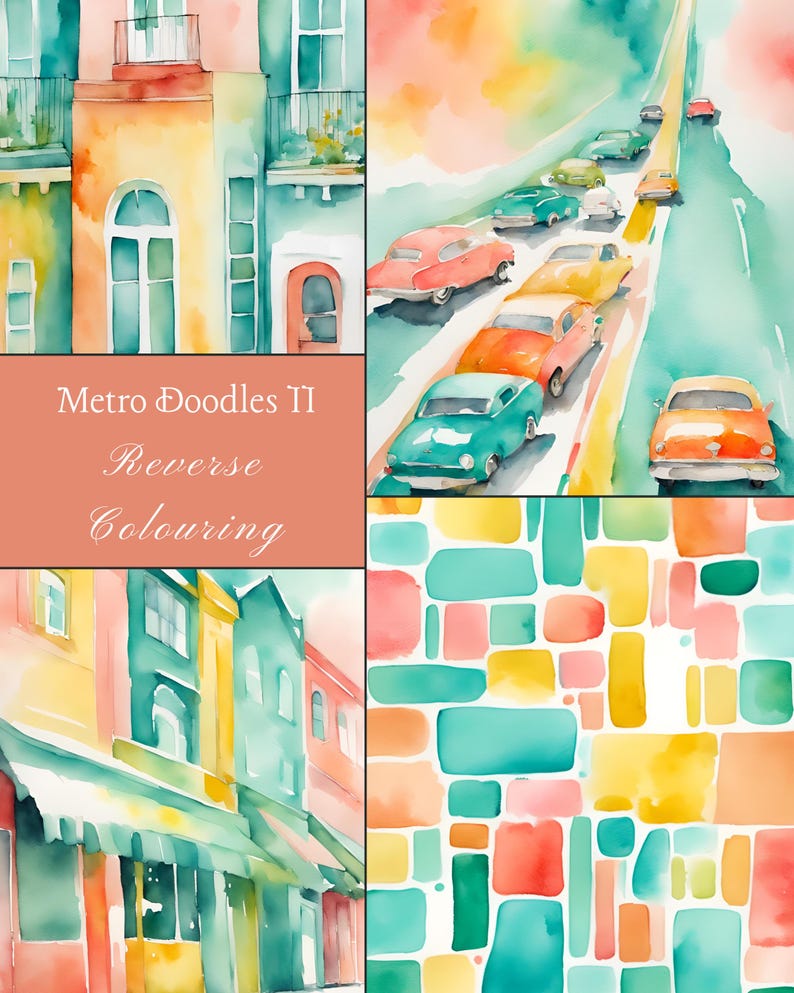 Reverse Colouring Book Instant Download Backwards Coloring Activity ...