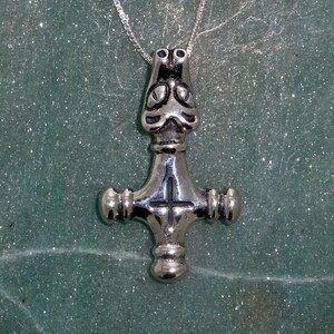 Viking Wolf Cross in Sterling Silver - Etsy