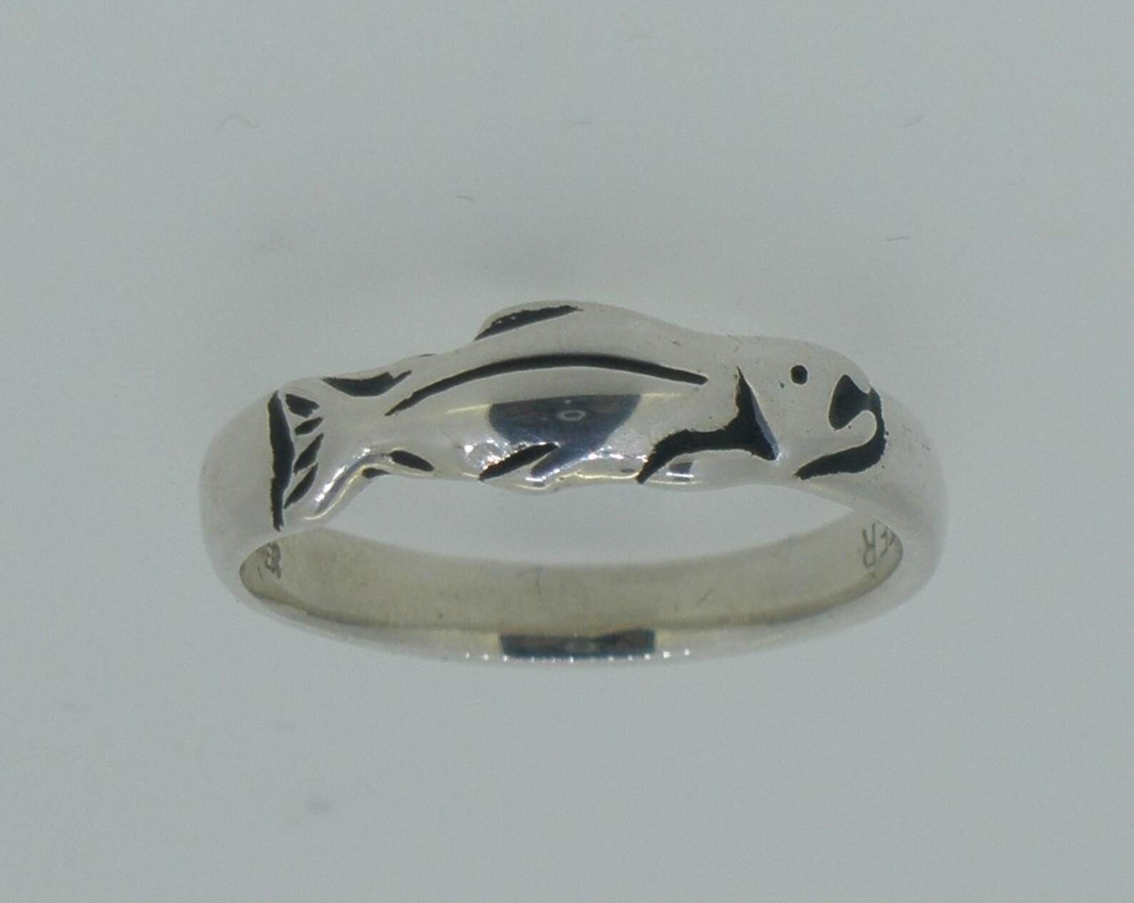 Salmon Profile Ring Eco Friendly Sterling Silver Ringsalmon - Etsy