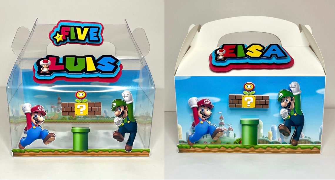 Mario Bros Goodie Box/ Mario and Luigi Party Favors/ Mario Party - Etsy