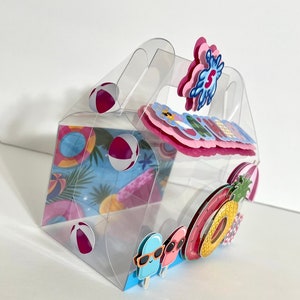 Pink or Primary Colors Pool Party Goodie Box/ Summer Party Favors ...