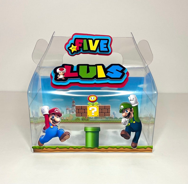 Mario Bros Goodie Box/ Mario and Luigi Party Favors/ Mario Party - Etsy