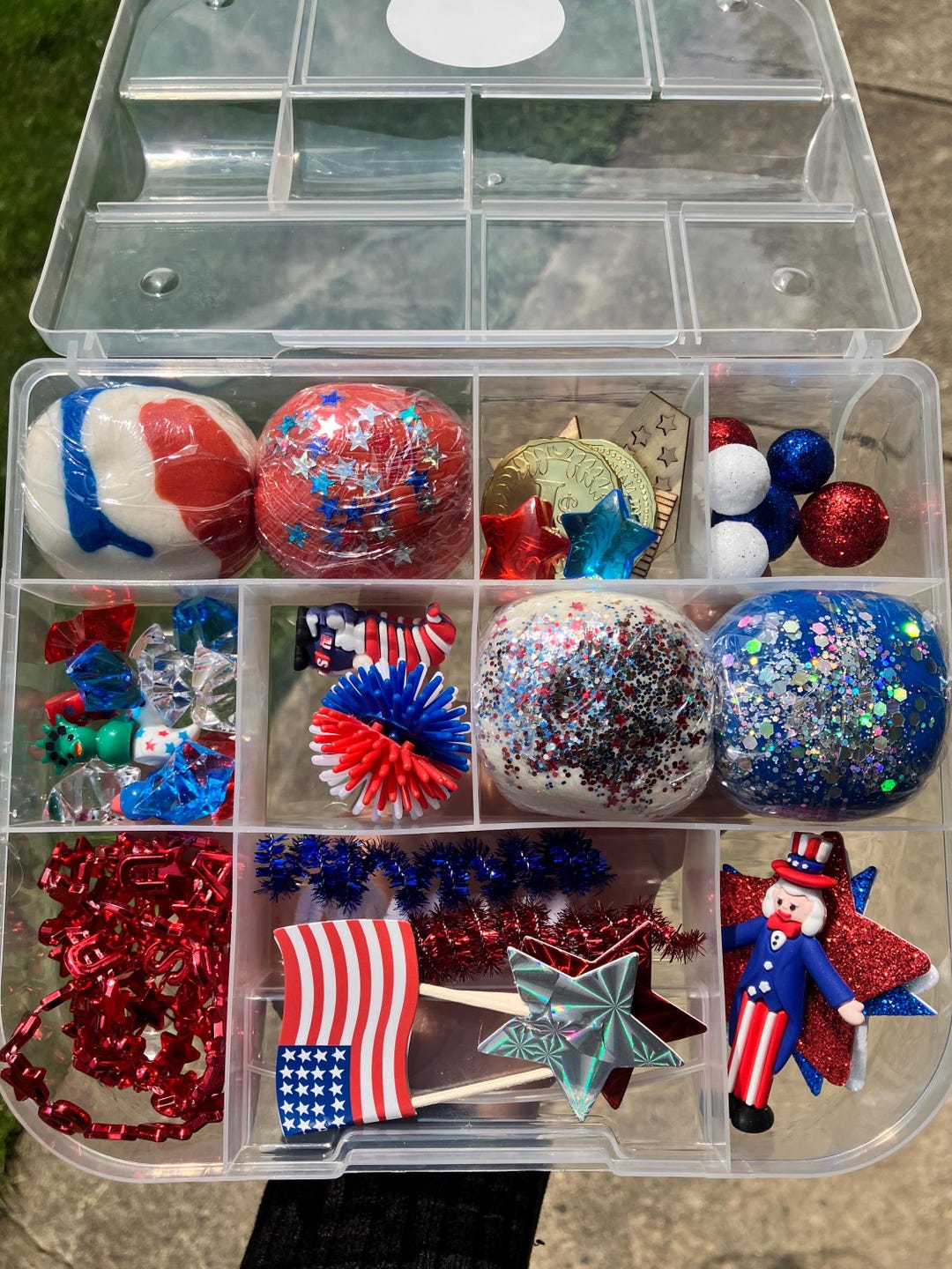 Patriotic/4th of July Playdough Kit - Etsy