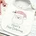 Personalized Baby Bib, Santa Christmas Bib, Christmas Baby Bib ...