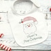 Personalized Baby Bib, Santa Christmas Bib, Christmas Baby Bib ...