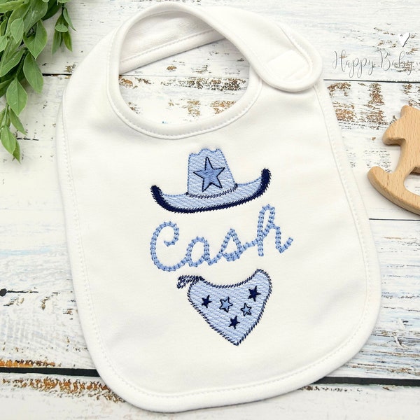 Cowboy Bib - Etsy