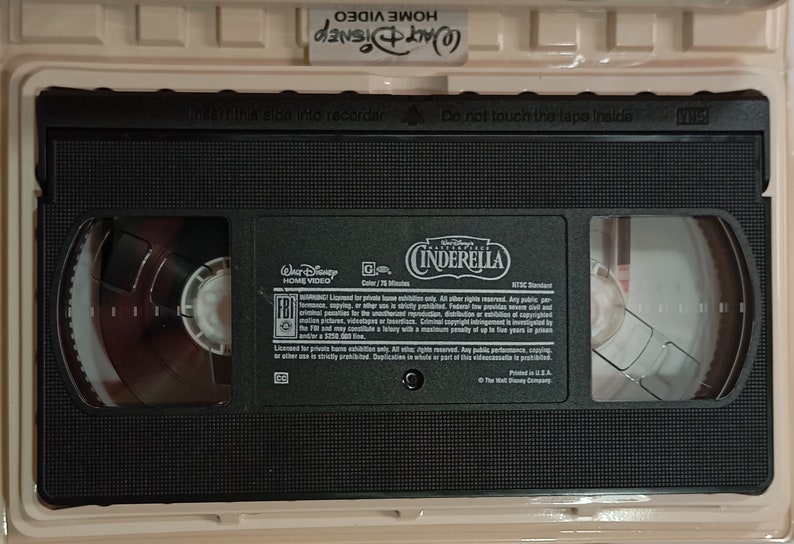RARE 1995 CINDERELLA VHS (the Masterpiece Collection Clamshell ...