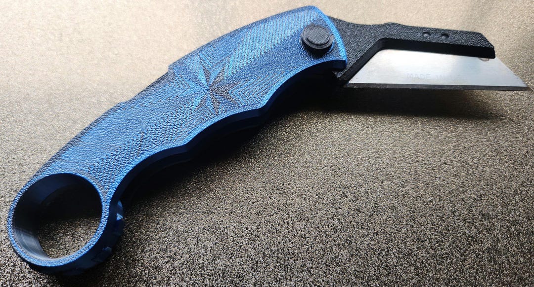 3D Printed Folding Utility Knife | Locking Box Cutter | EDC Pocket ...