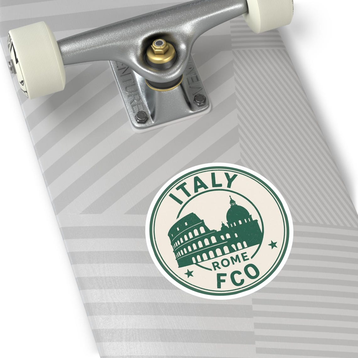Italy Rome FCO Passport Stamp Sticker | for Car, Tablet, Water Bottle ...