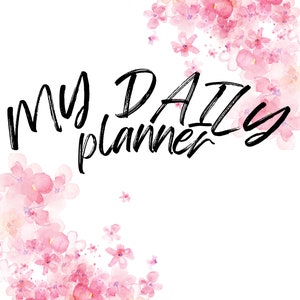 Pink Aesthetic Simple and Cute Digital Daily Planner and Notes - Etsy