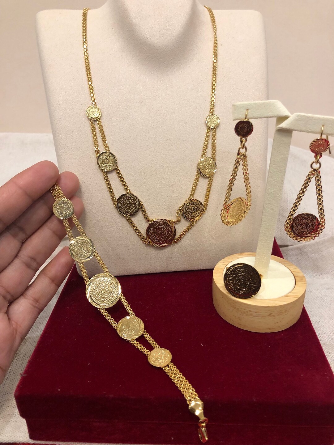 Coin Jewelry Set, Lira Jewelry Set for Women, Middle East Jewelry - Etsy