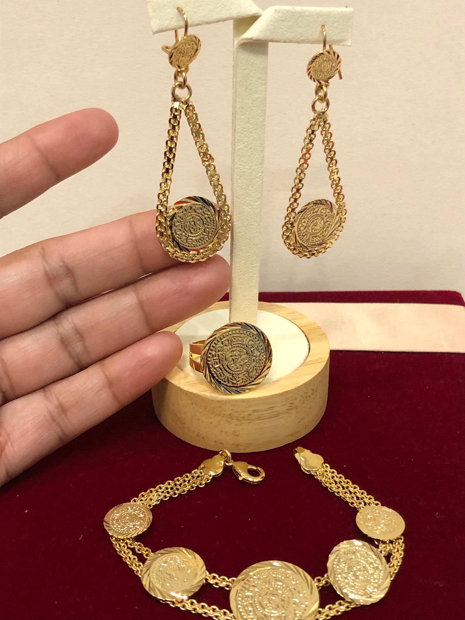 Coin Jewelry Set, Lira Jewelry Set for Women, Middle East Jewelry - Etsy