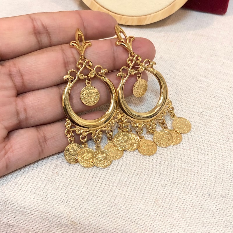 Dangle Coin Earrings - Etsy