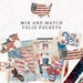 American Flag Patriotic JUNK JOURNAL FOLIO Digital Paper, Red Blue ...