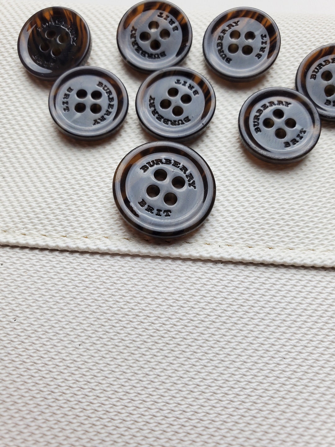 Burberry Brit Buttons Rare Vtg Brown - Etsy