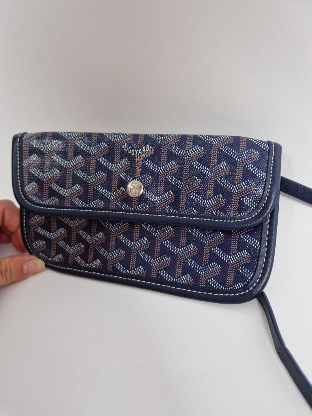 Goyard Mini Bag Wallet Dark Blue Rare - Etsy