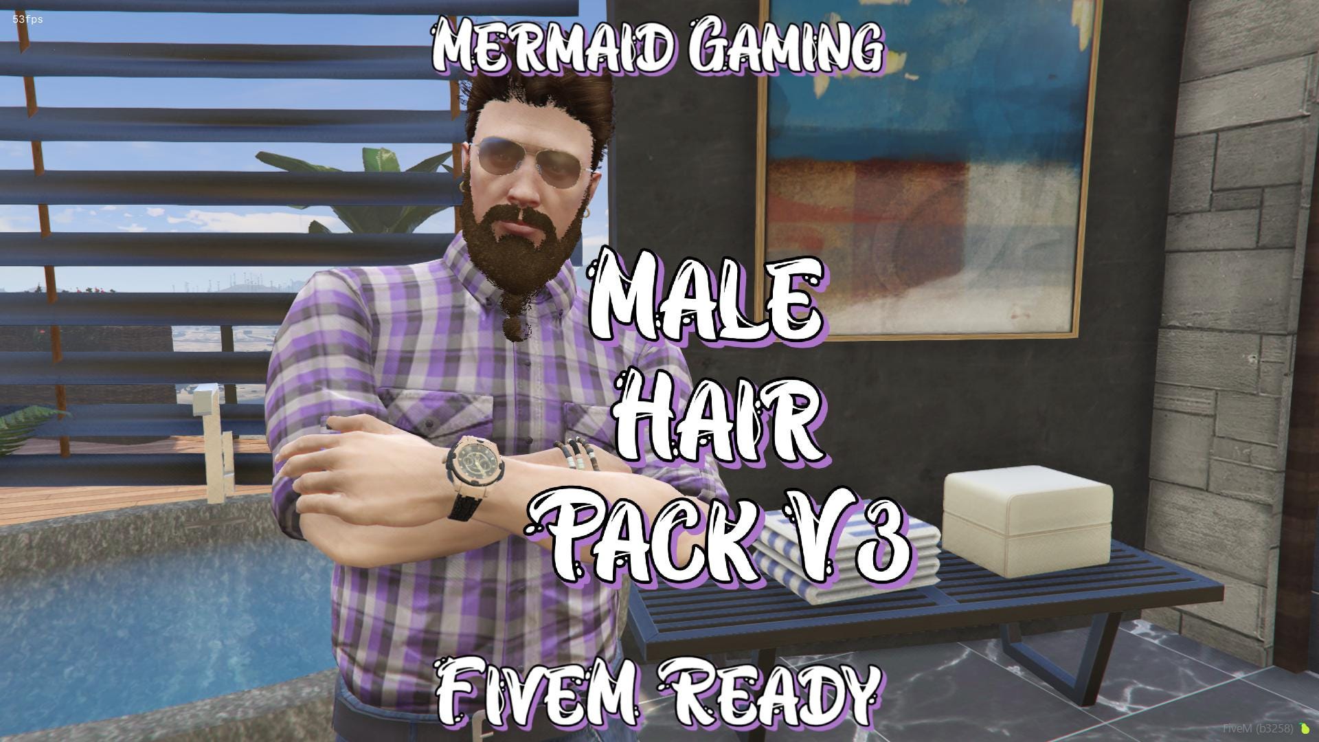 Fivem Male Hair + Beard Pack V3 - Etsy