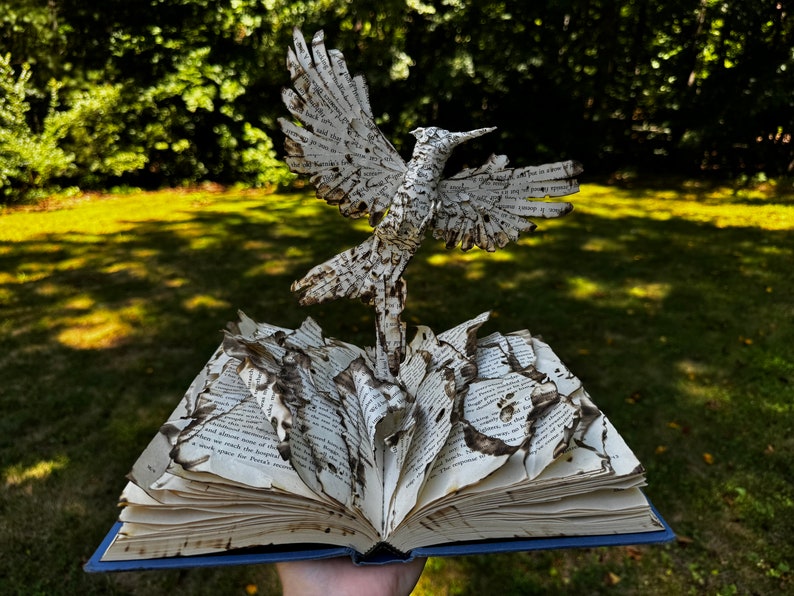 Wings on Fire, the Hunger Games Mockingjay Made-to-order Book Sculpture ...