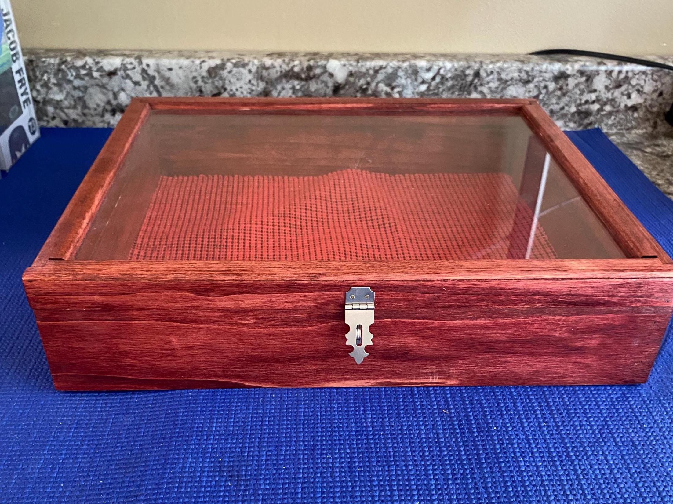 Wood Countertop Display Case Glass Top Retail, Coin, Gun, Trade Shows ...