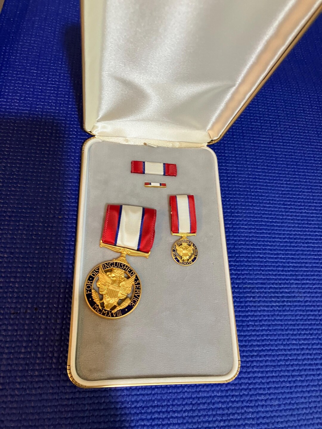 DSM Army Distinguished Service Medal 4 Piece Set in Titled Presentation ...