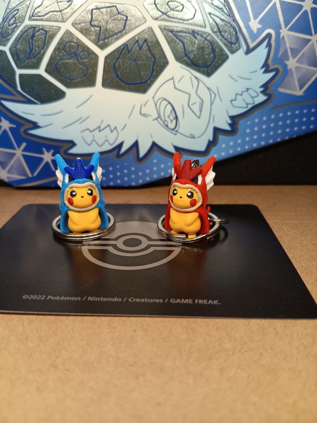 Pikachu With Gyarados Poncho Pokémon Keychain - Etsy