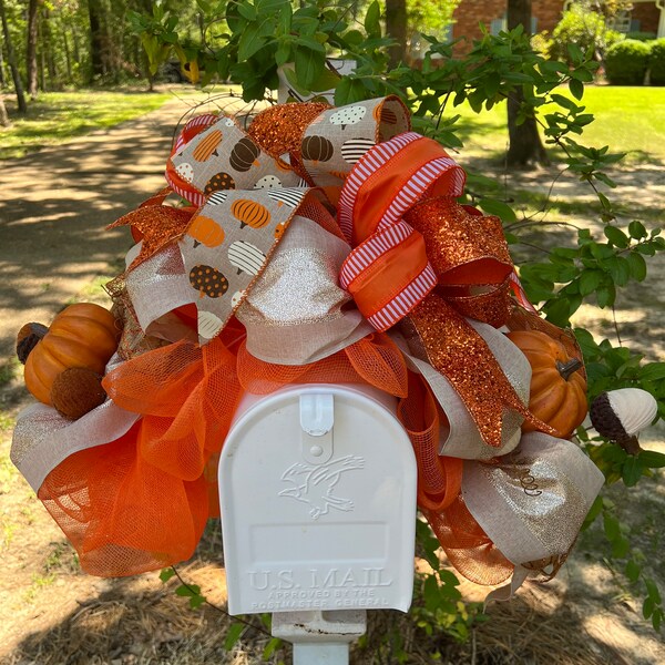 Fall Mailbox Swag - Etsy