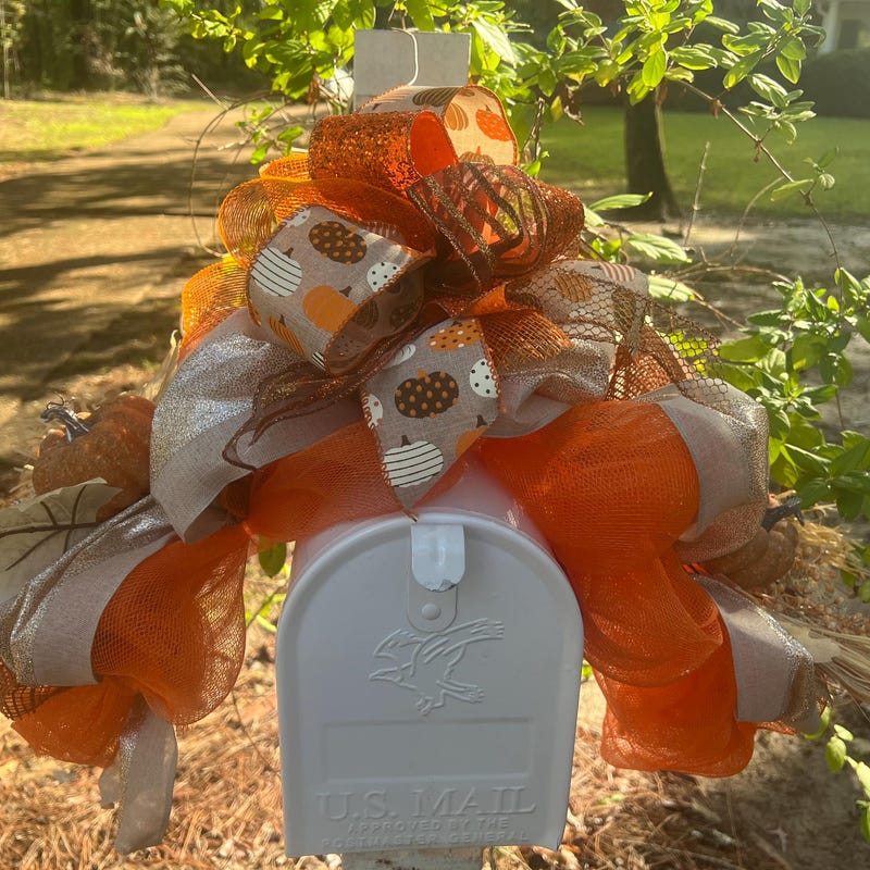 Fall Mailbox Swag - Etsy