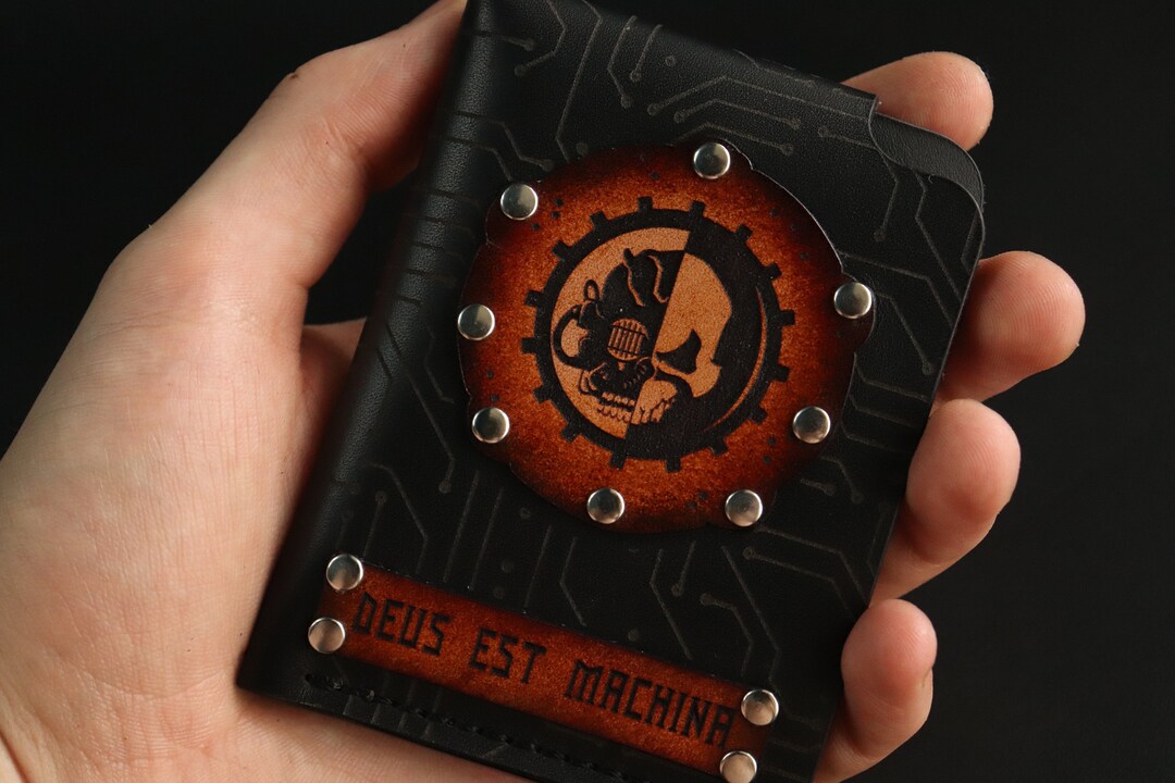 Mechanic Wallet, Minimalist Leather Wallet, Personalized Wallet ...