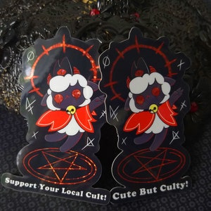 CULT of the LAMB STICKERS : New Red Holographic Vinyl Stickers Support ...