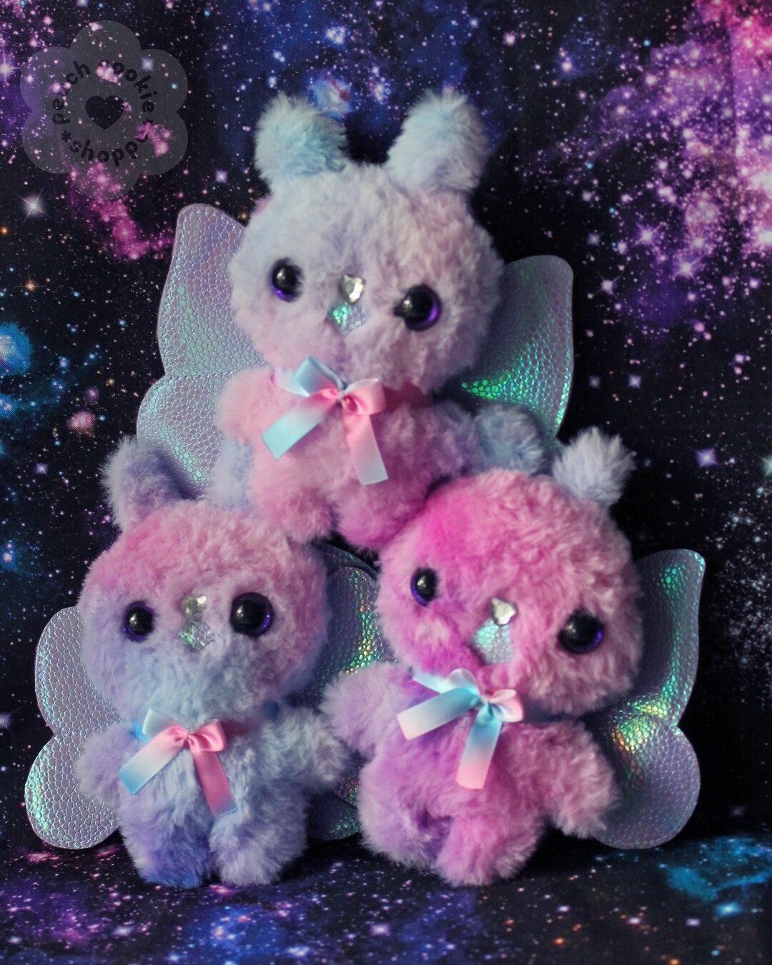 Pocketpal Plush: Magical MOTH THEM Pastel Rainbow Moth Pride ENBY They ...