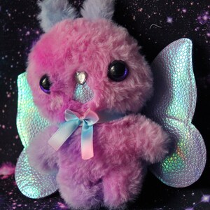 Pocketpal Plush: Magical MOTH THEM Pastel Rainbow Moth Pride ENBY They ...