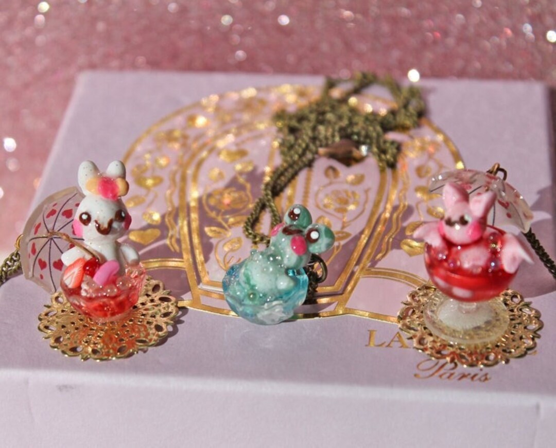 Sugar.pals in Cups Kawaii Frog Kawaii Bat Kawaii Bunny Strawberry Cake ...