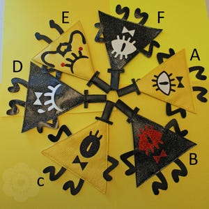 DEMONIC TRIANGLE GUY : Gravity Falls Bill Cipher Keychain | Book of ...