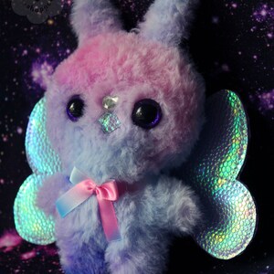 Pocketpal Plush: Magical MOTH THEM Pastel Rainbow Moth Pride ENBY They ...