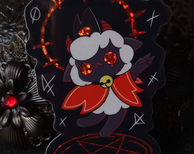 CULT of the LAMB STICKERS : New Red Holographic Vinyl Stickers ...