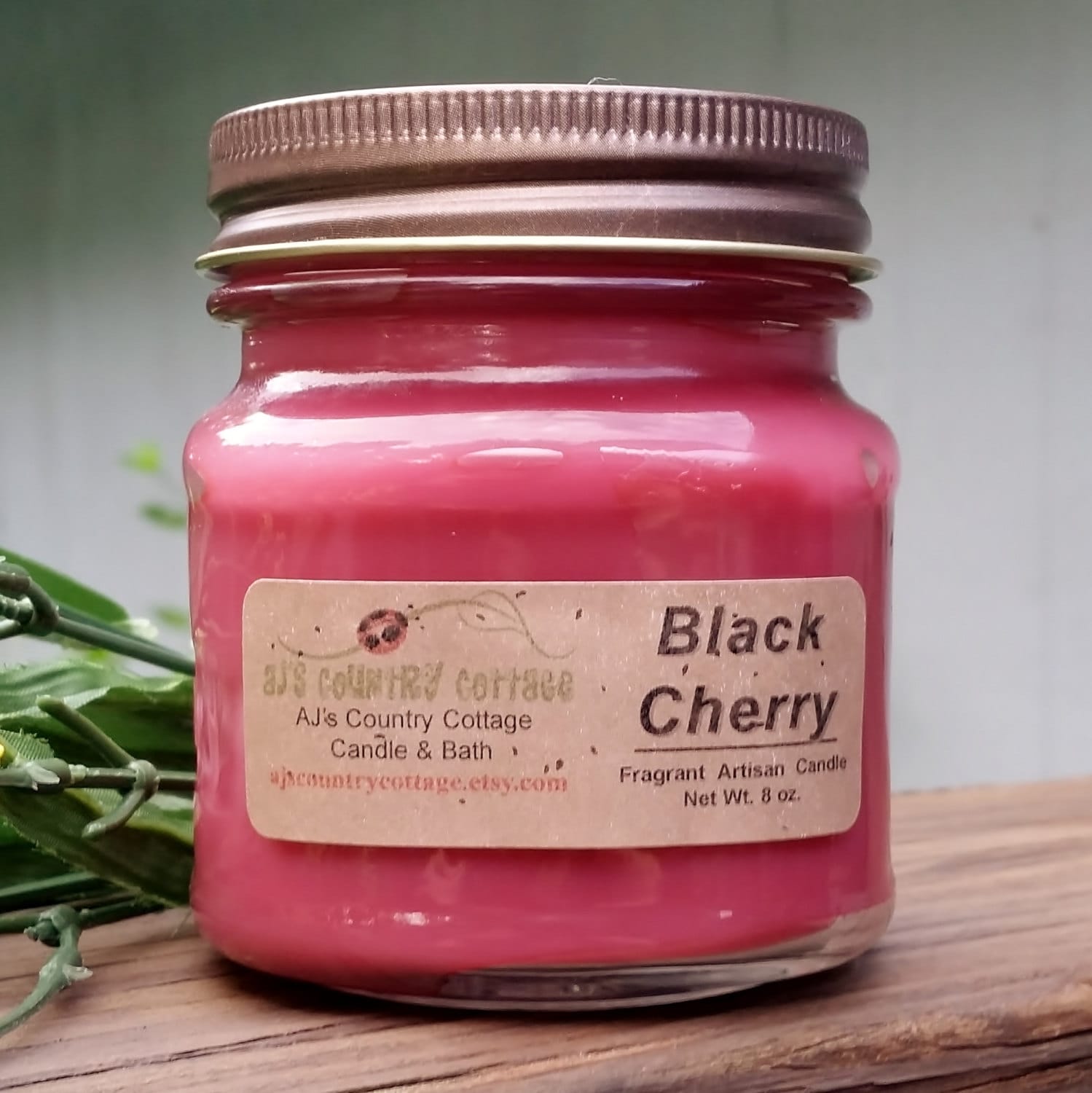 BLACK CHERRY CANDLE Cherry Candles Fruit Candles Strong - Etsy UK