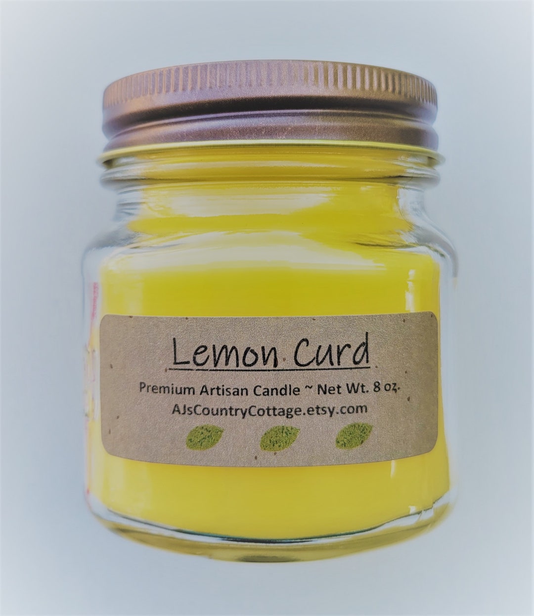 LEMON CURD CANDLE - Lemon Candle, Lemon Vanilla Candle, Scented Candle ...
