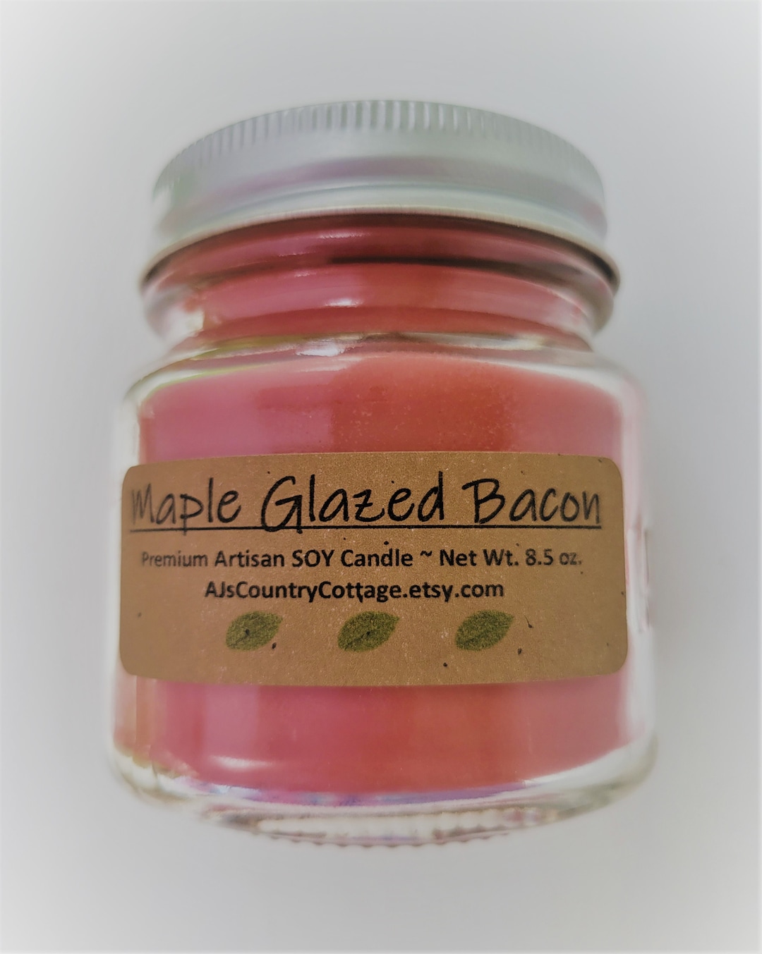 MAPLE GLAZED BACON Soy Candle - Bacon Candles - Bacon Gifts - Bacon ...