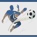 Football Player Cross Stitch Pattern Soccer Ball Sport Fans Gift ...
