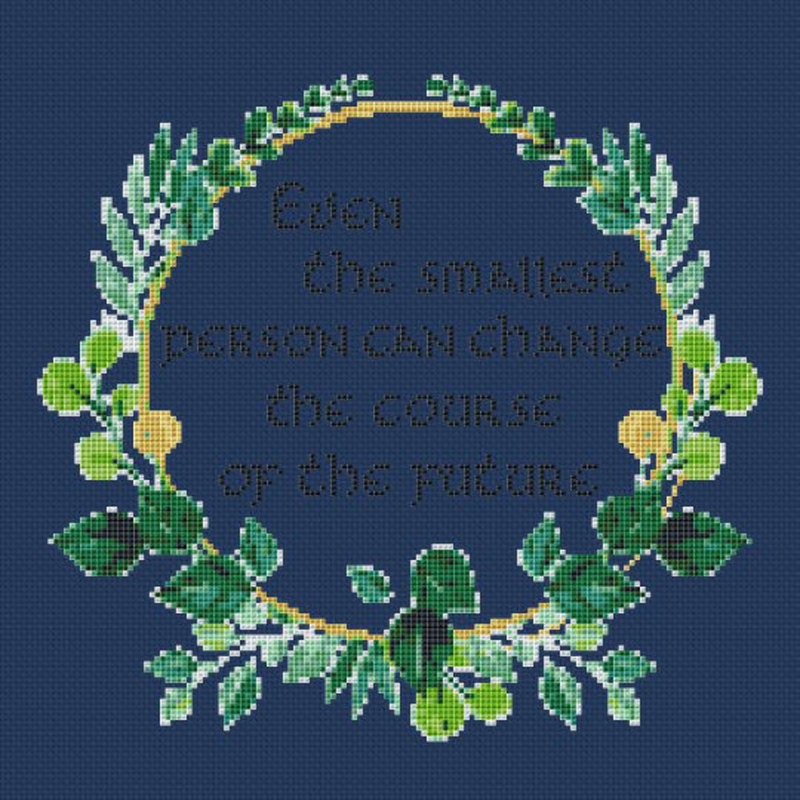 Tolkien Cross Stitch Pattern Even the Smallest Person Can Change the ...