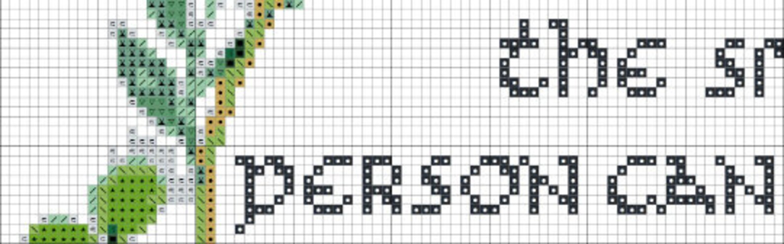 Tolkien Cross Stitch Pattern Even the Smallest Person Can Change the ...