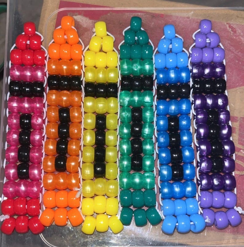 CRAYON Kandi Keychain - Etsy