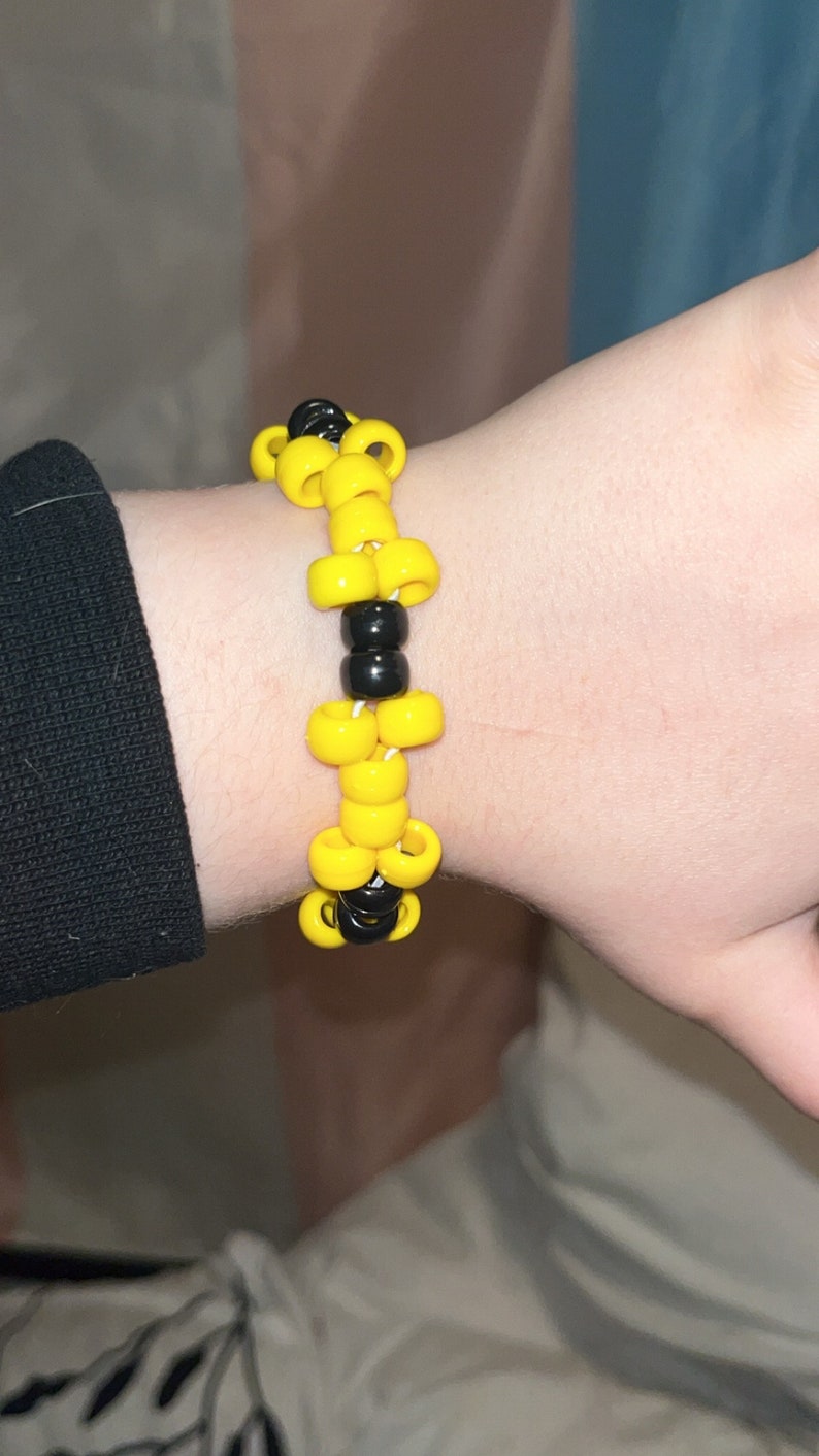 BONE Kandi Bracelet Single - Etsy