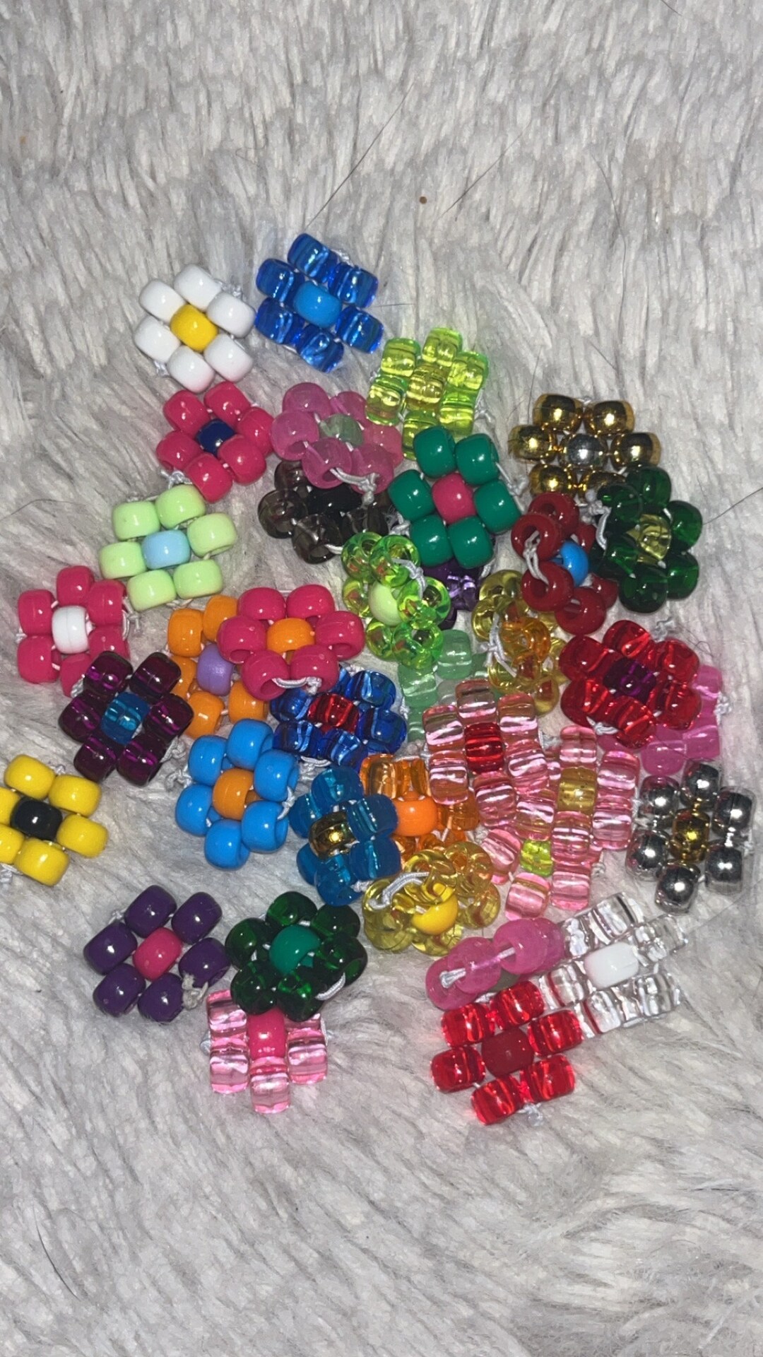 FLOWER Kandi Keychain - Etsy