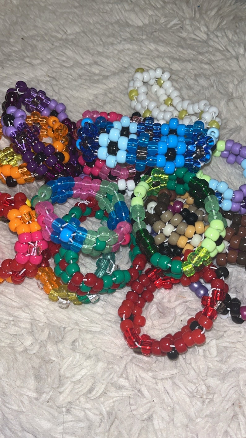 FLOWER Kandi Cuff - Etsy