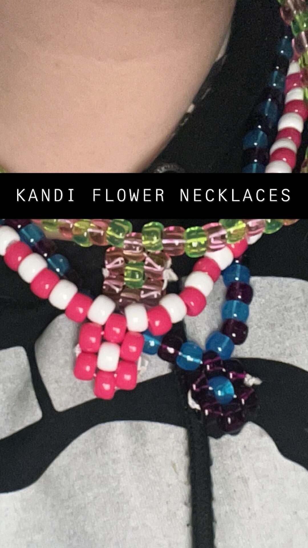 FLOWER Kandi Necklace. (mystery or Custom) - Etsy