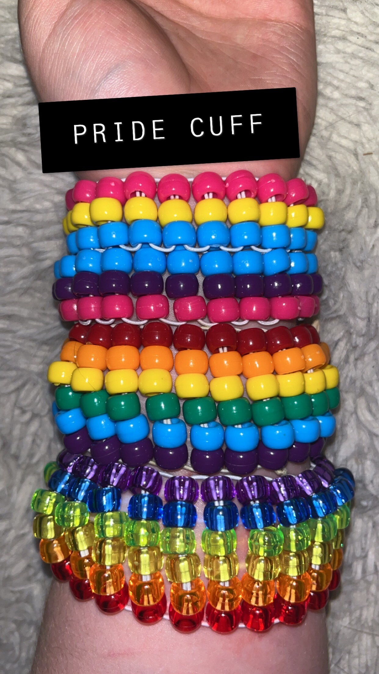 Pride KANDI Ladder CUFF/BRACELET - Etsy