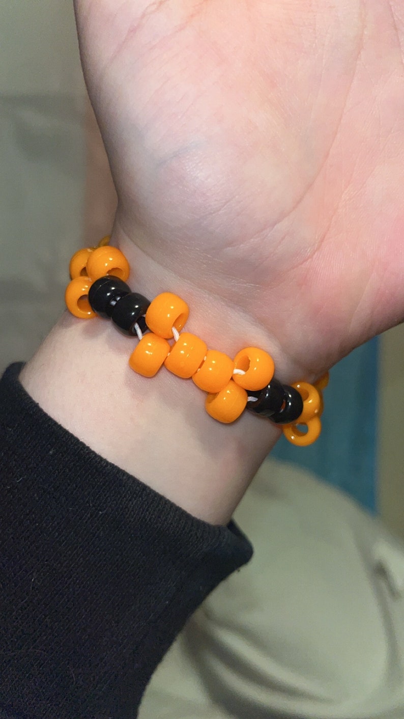BONE Kandi Bracelet Single - Etsy