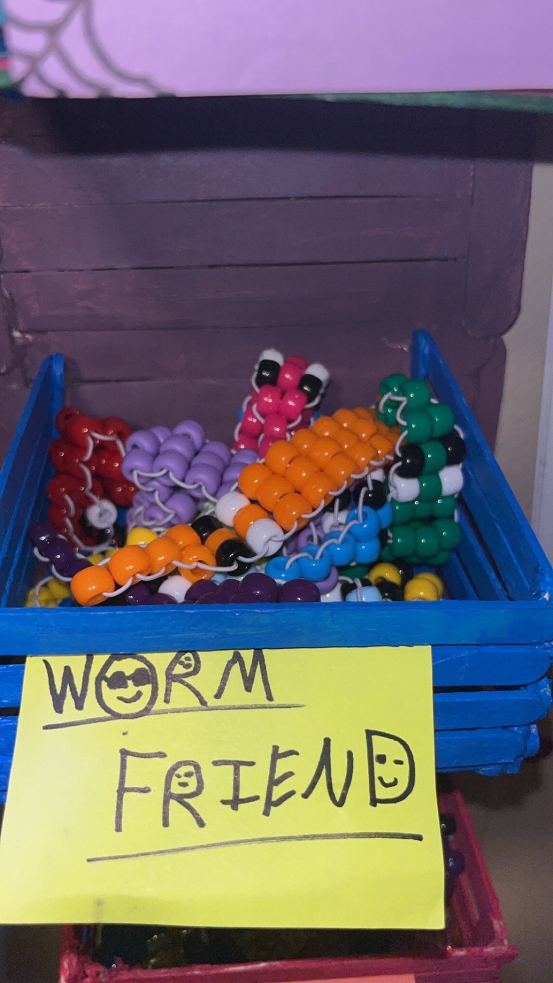 WORM Friend - Buddy/keychain Kandi - Etsy
