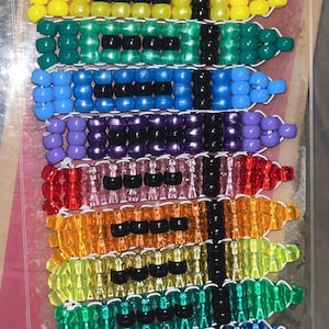 CRAYON Kandi Keychain - Etsy